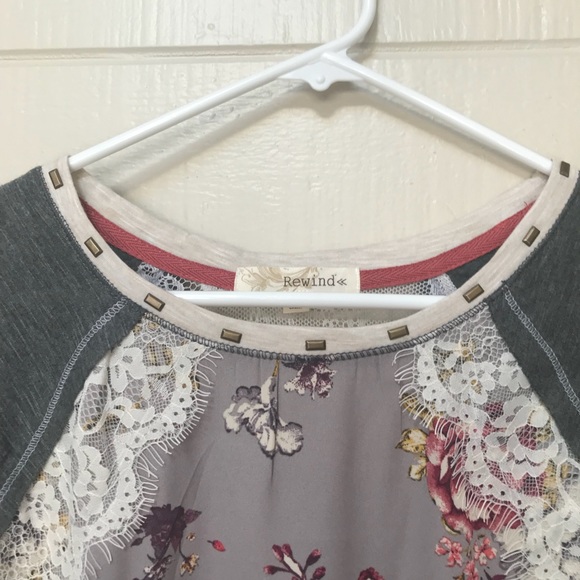 Rewind | Tops | Rewind 34 Sleeve Multi Texture Shirt Xlarge | Poshmark